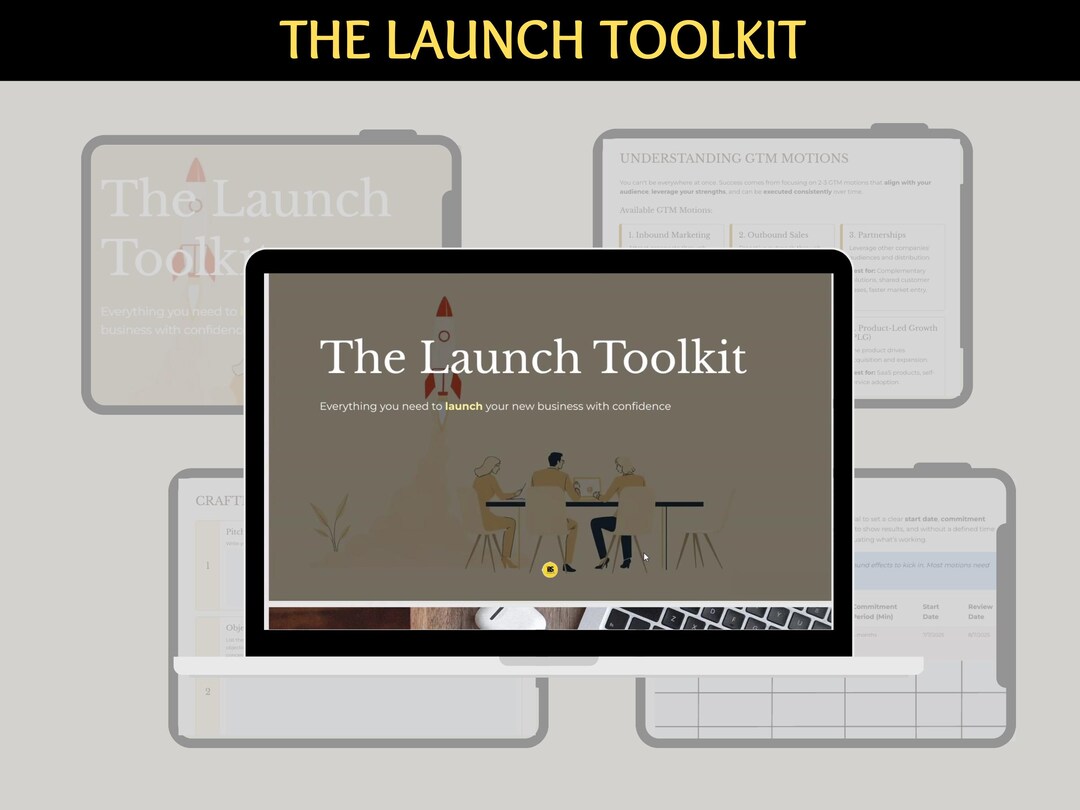 Business Launch Toolkit: Go-to-market Plan for Startup Founders (PDF ...