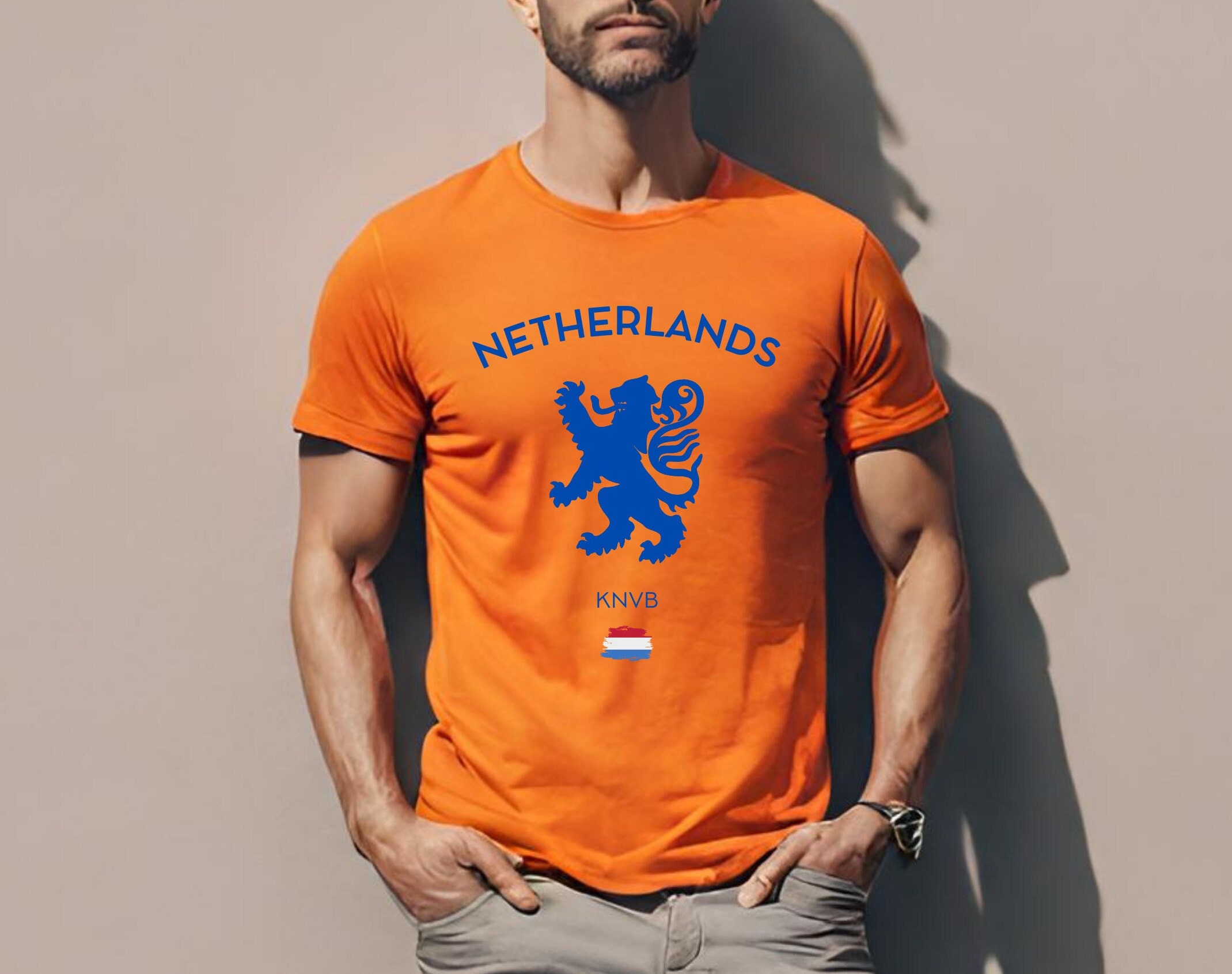 Netherlands Football T-shirt: Dutch National Team Fangear Souvenir - Etsy