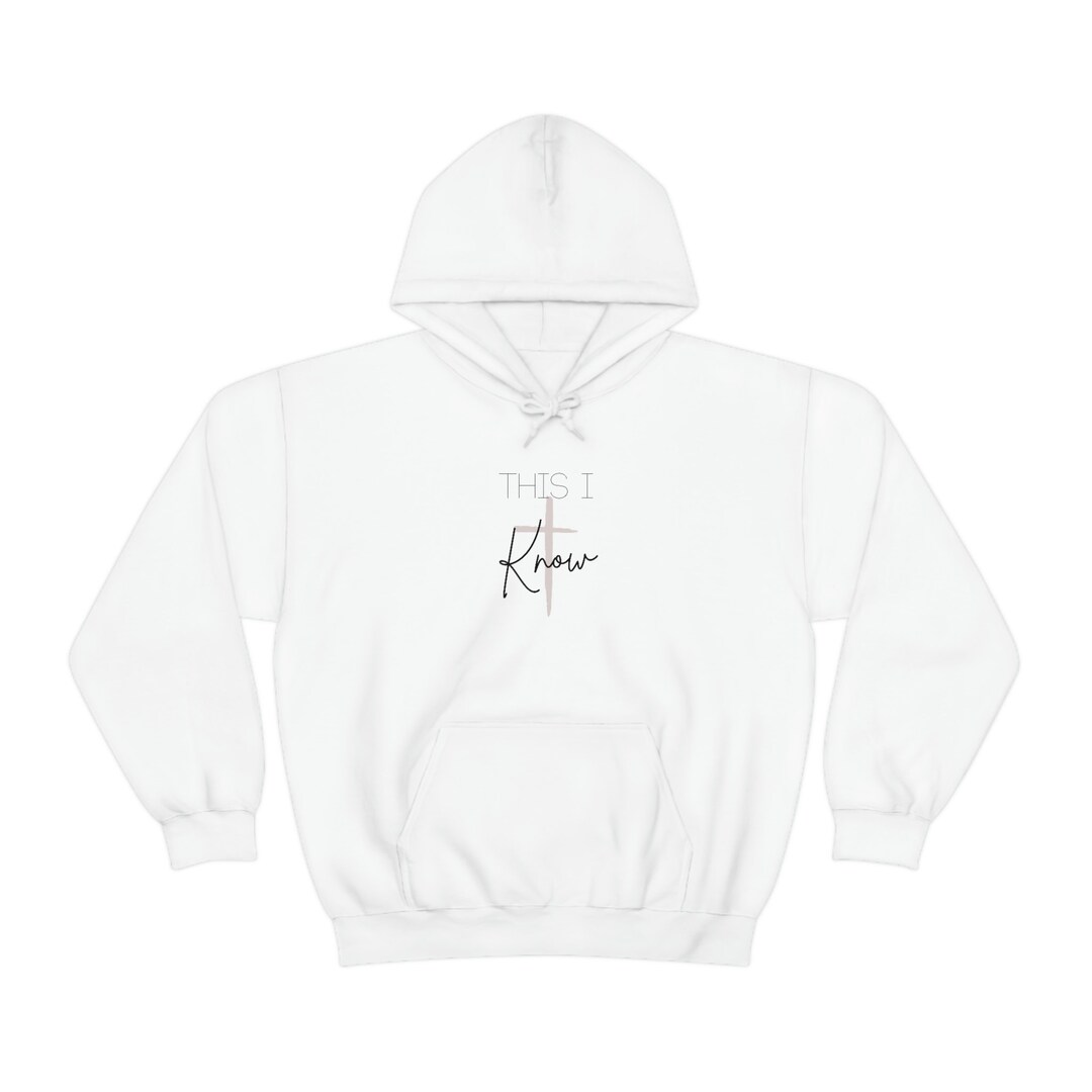 This I Know Cross Hoodie - Etsy