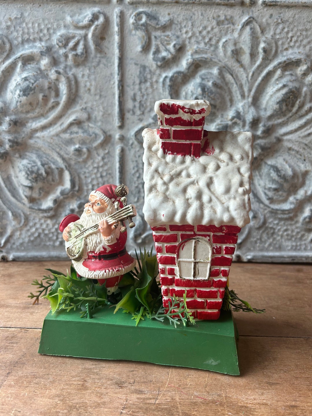 Precious Vintage 1950’s Christmas Santa Display With Bango - Etsy