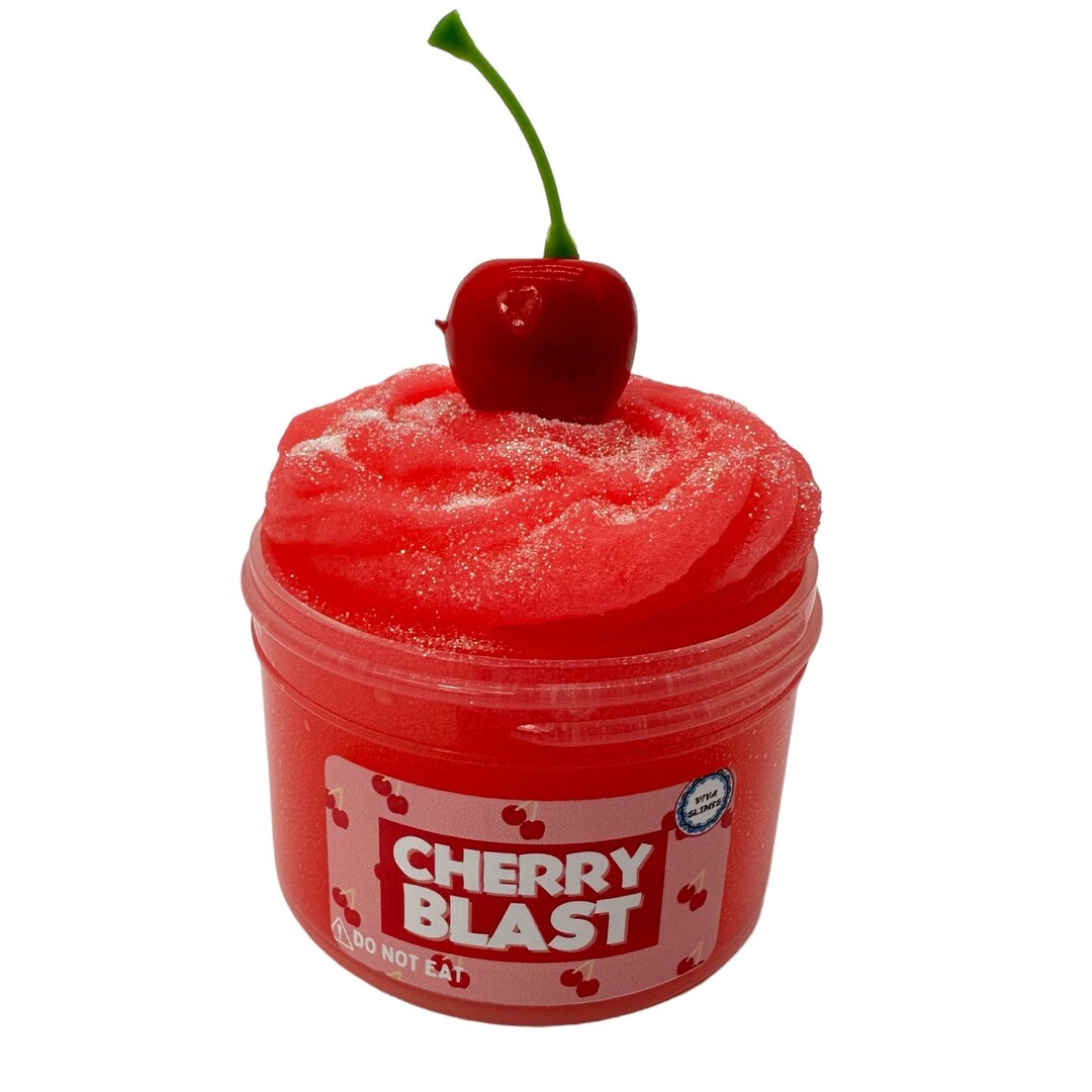 Cherry Blast Red Icee 6oz Slime ~ Glitter, Fizzy, Cherry ~ Viva Slimes ...