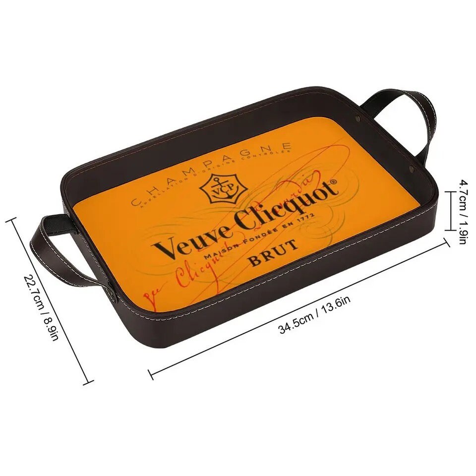 Luxury Champagne Tray Veuve Tray Portable Veuve Tray Vegan Leather ...