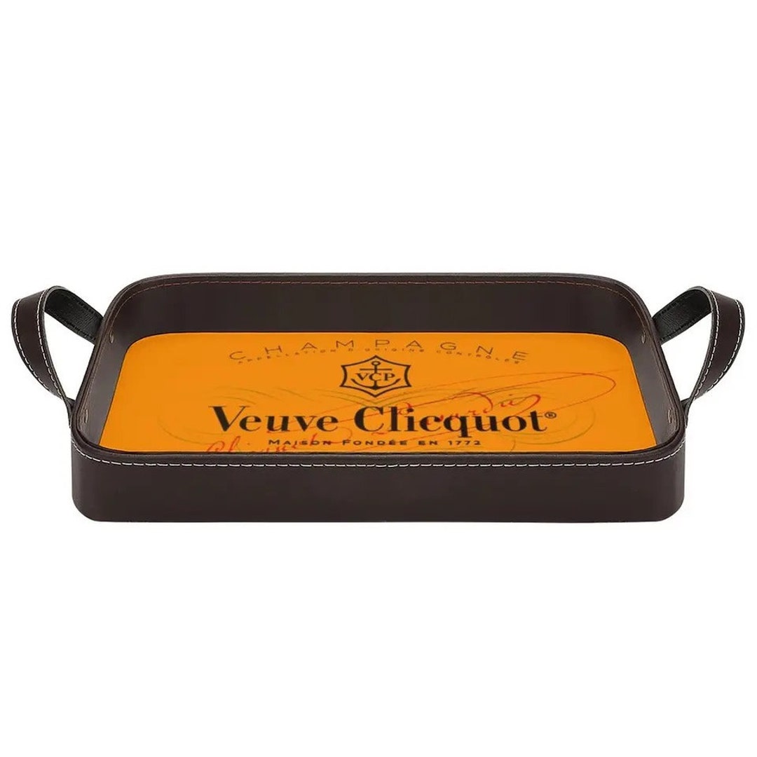 Luxury Champagne Tray Veuve Tray Portable Veuve Tray Vegan Leather ...