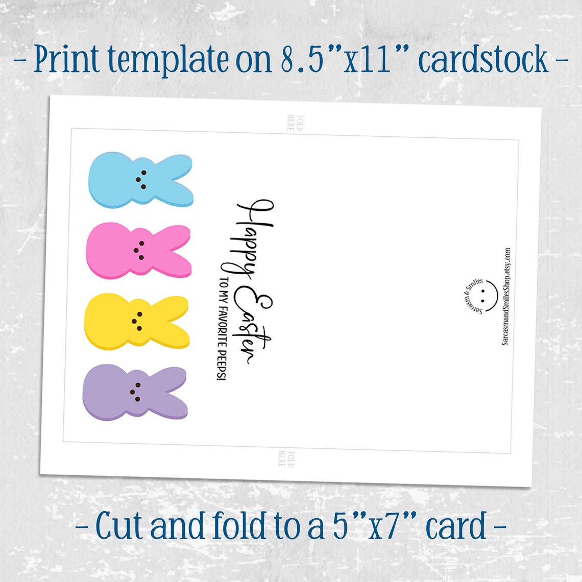 Happy Easter Favorite Peeps Greeting Card, Funny Easter Wishes, Easter ...