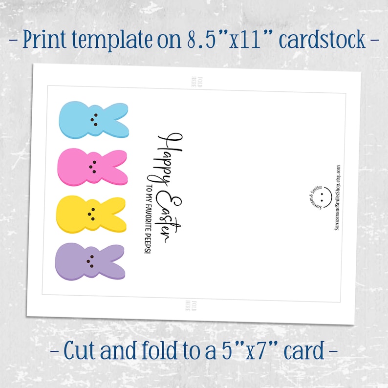 Happy Easter Favorite Peeps Greeting Card, Funny Easter Wishes, Easter ...