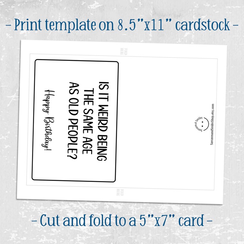 Funny Birthday Card Printable Birthday Card Happy Birthday - Etsy