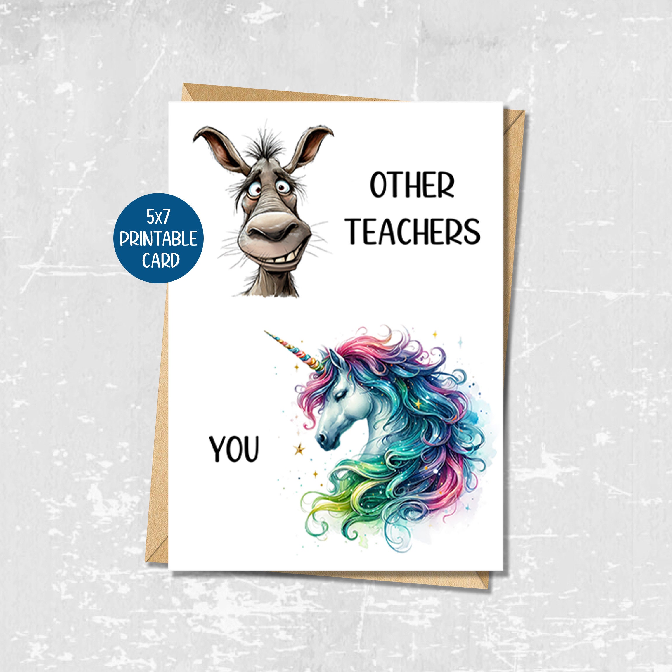 Funny Teacher Appreciation Week Printable Card, End of Year Teacher ...