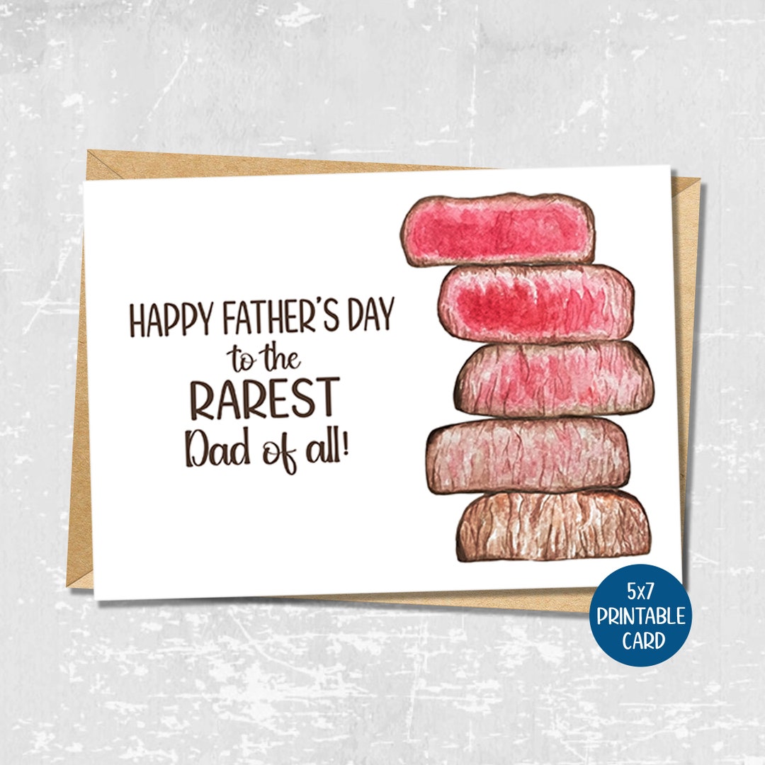Rarest Dad of All, Funny Fathers Day Card, Funny Dad Card From Son ...