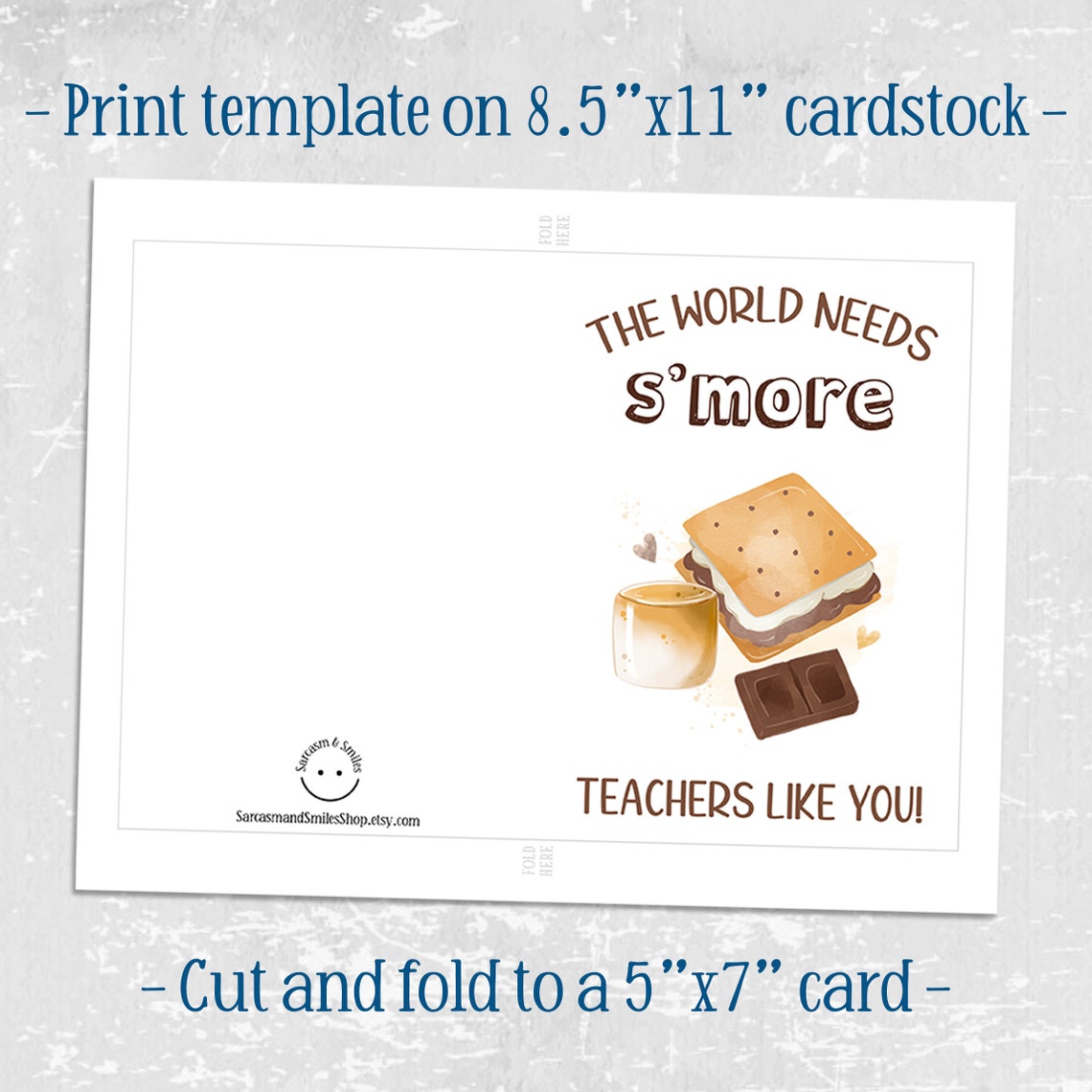 Teacher Appreciation Week Printable Card, Smore Teachers Like You ...