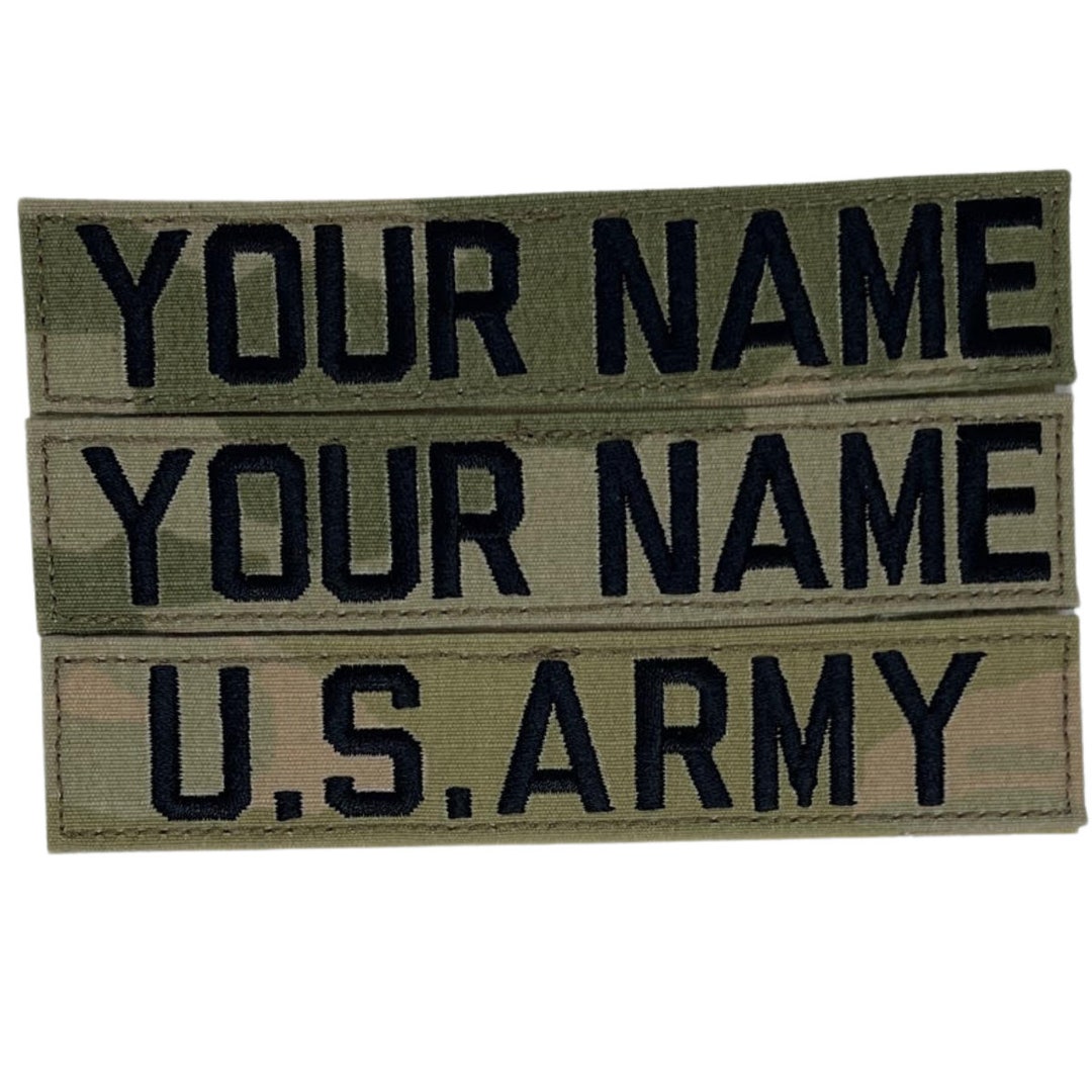 3 Pc OCP Custom Name & Army Tape With Hook Fastener Set - Etsy