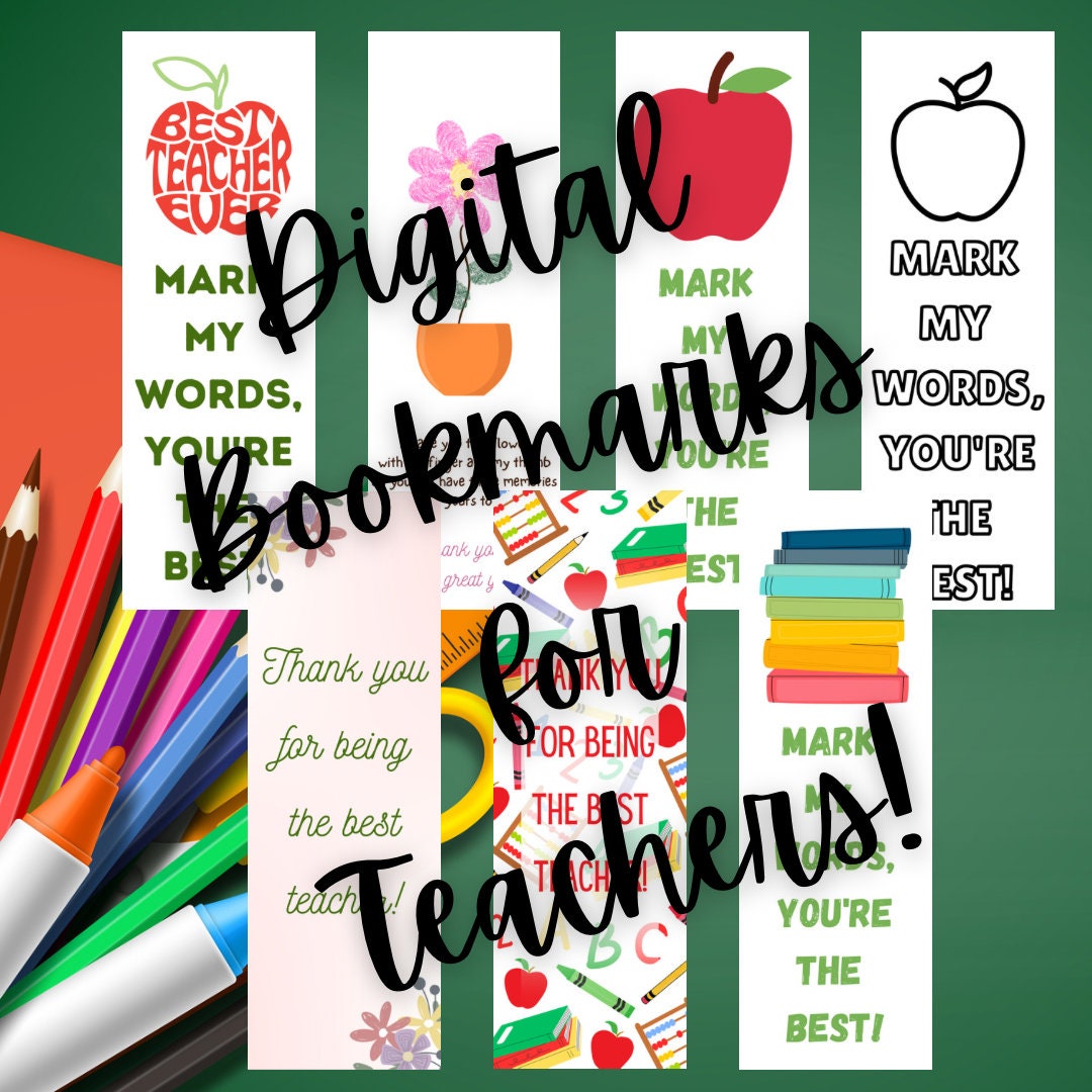 Teacher Bookmarks * Bookmarks * Teacher Appreciation * Digital Teacher ...