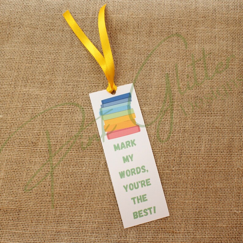 Teacher Appreciation Bookmarks, Set of 7 (digital Download) - Etsy