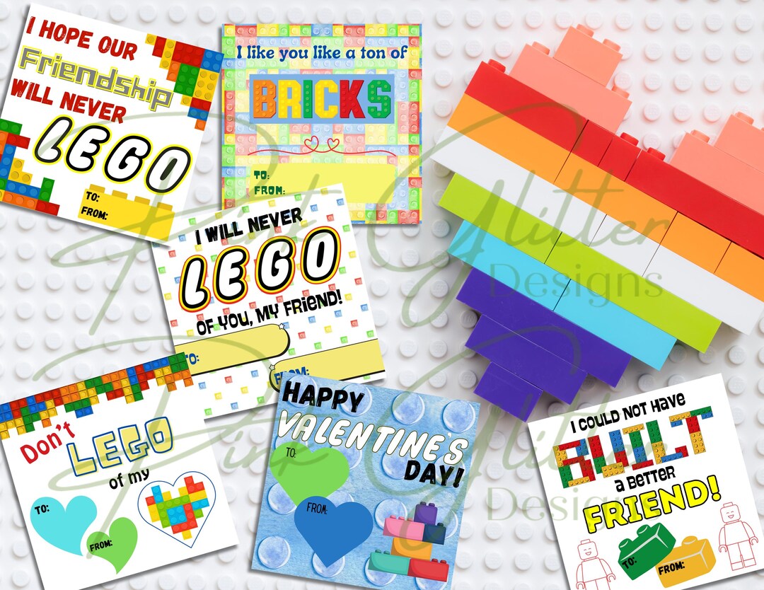 Building Blocks Valentine Valentine Card Classroom Valentine Valentine ...