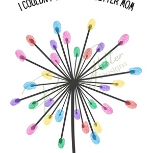 Mother's Day Craft * Mother's Day Dandelion * Fingerprint Craft * Kid ...