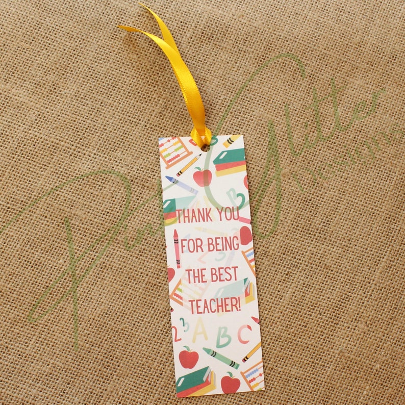 Teacher Appreciation Bookmarks, Set of 7 (digital Download) - Etsy