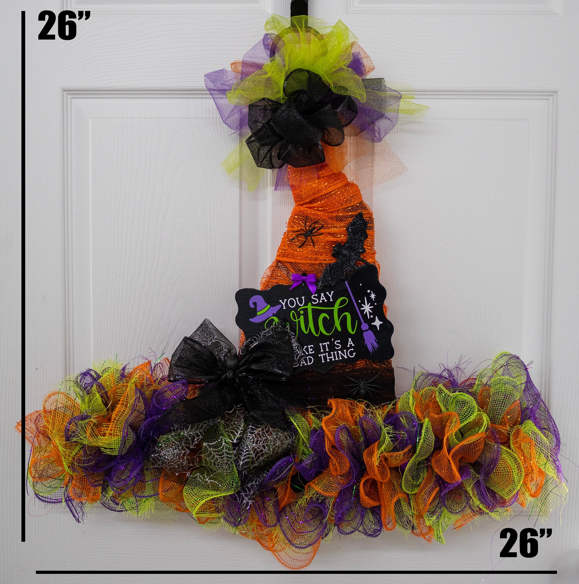 You Say Witch Like Its a Bad Thing Wreath - Etsy