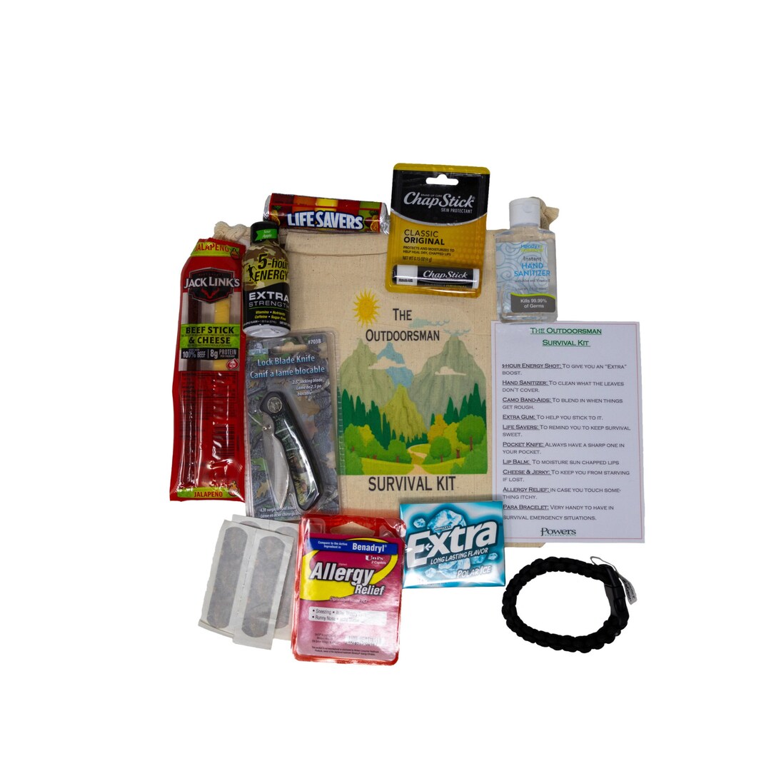 Outdoorsman Funny Survival Kit - Etsy