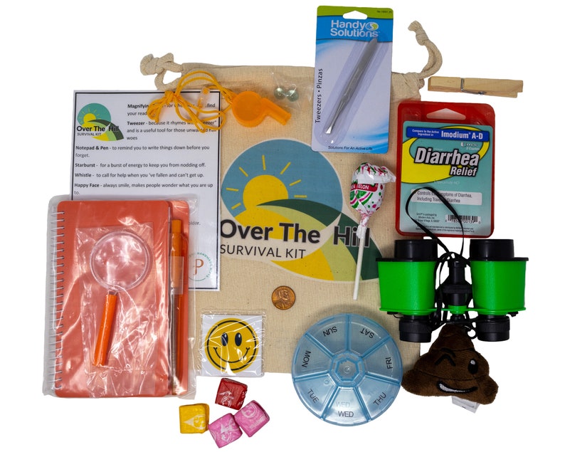 Never Pay Full Price for Over The Hill Funny Survival Kit Gag Gifts