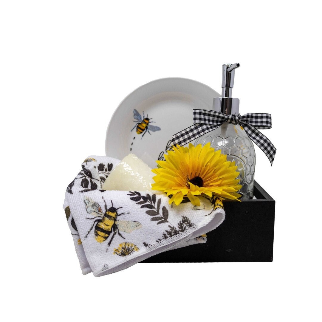 Bee Happy Kitchen Housewarming Gift Basket - Etsy