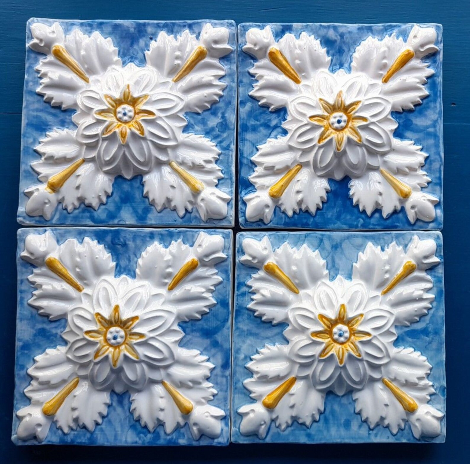 Portuguese Tile Backsplash Relief Tile Decorative Tile - Etsy