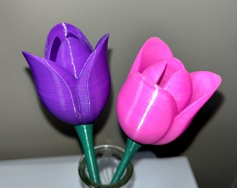One 3D Printed Tulip Flower Custom - Etsy