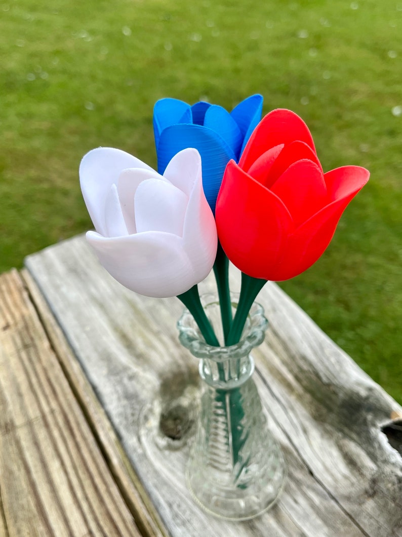 One 3D Printed Tulip Flower Custom - Etsy