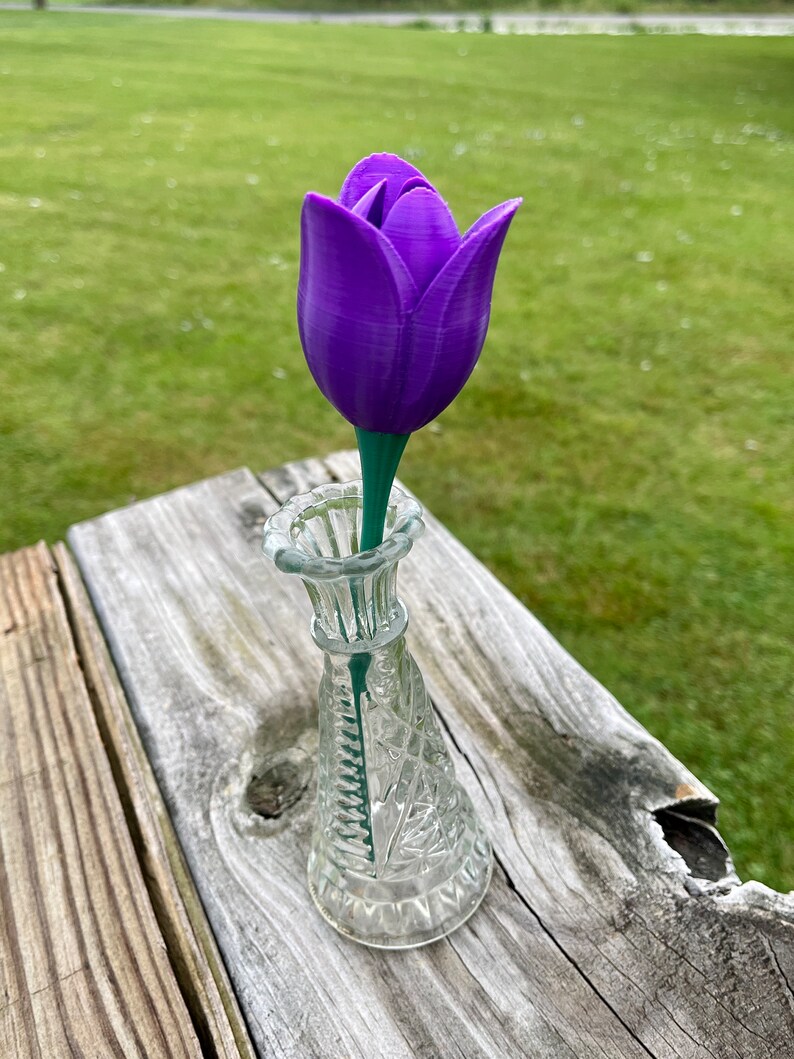 One 3D Printed Tulip Flower Custom - Etsy