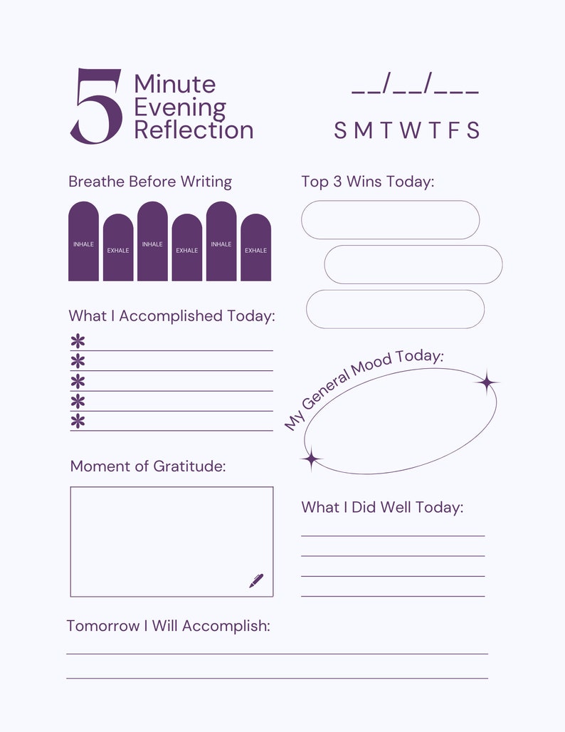 Set Goals. Achieve Goals. Morning Focus & Evening Reflection Journal ...