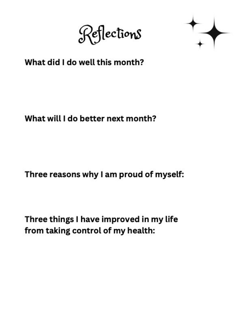 8 Week Food Log and Journal for the 5&1 Food Plan - Etsy