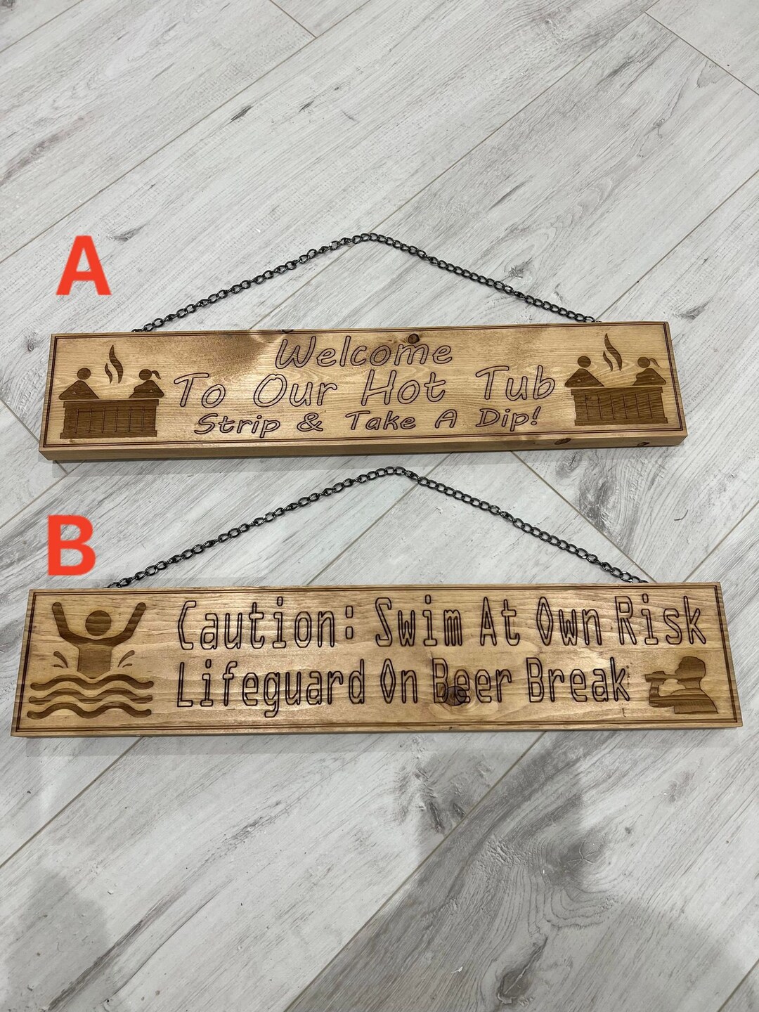 Hot Tub Swimming Pool Garden Sign - Etsy