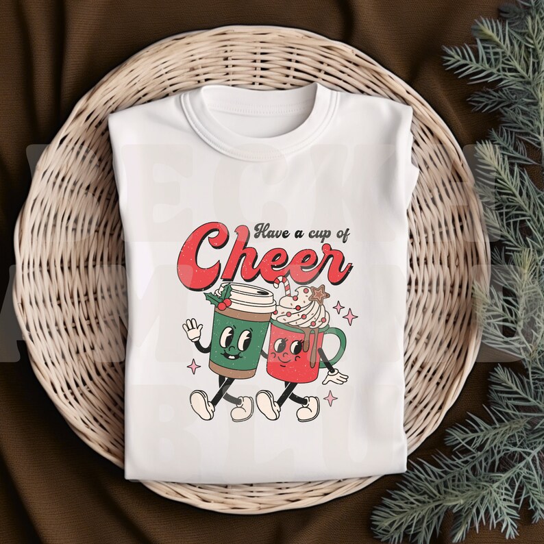 Retro Groovy Christmas PNG Bundle, Sublimation Designs (digital ...