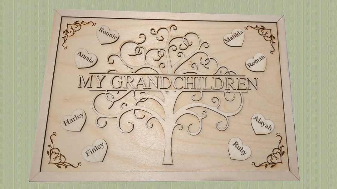 Family Tree With Hearts - Etsy