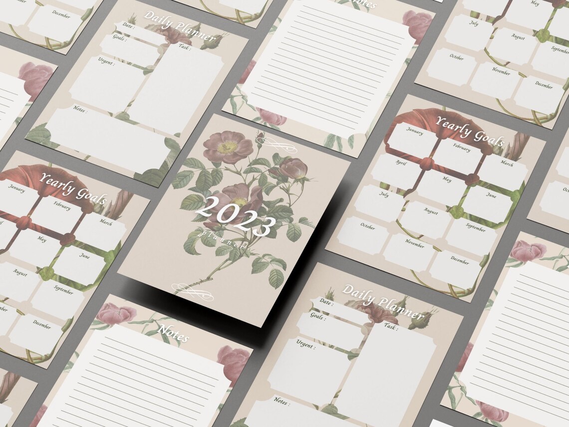 Editable Printable Planner, Canva Template, Daily Weekly Planner ...