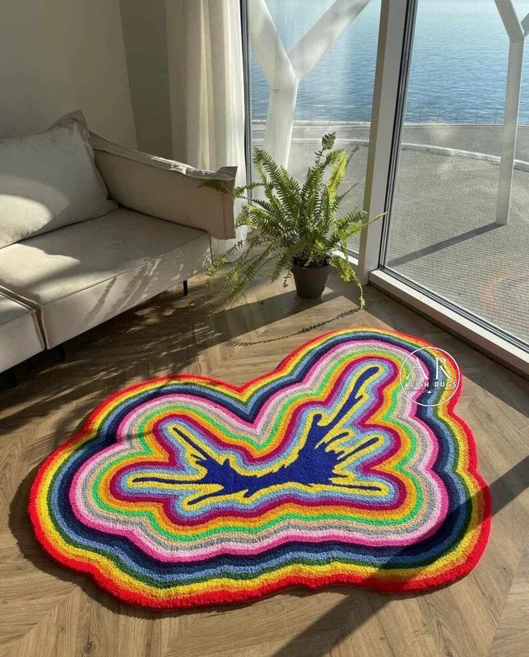 Irregular Shaped Amoeba, Hand Tufted Rug , Woolen Rug, High Quality ...