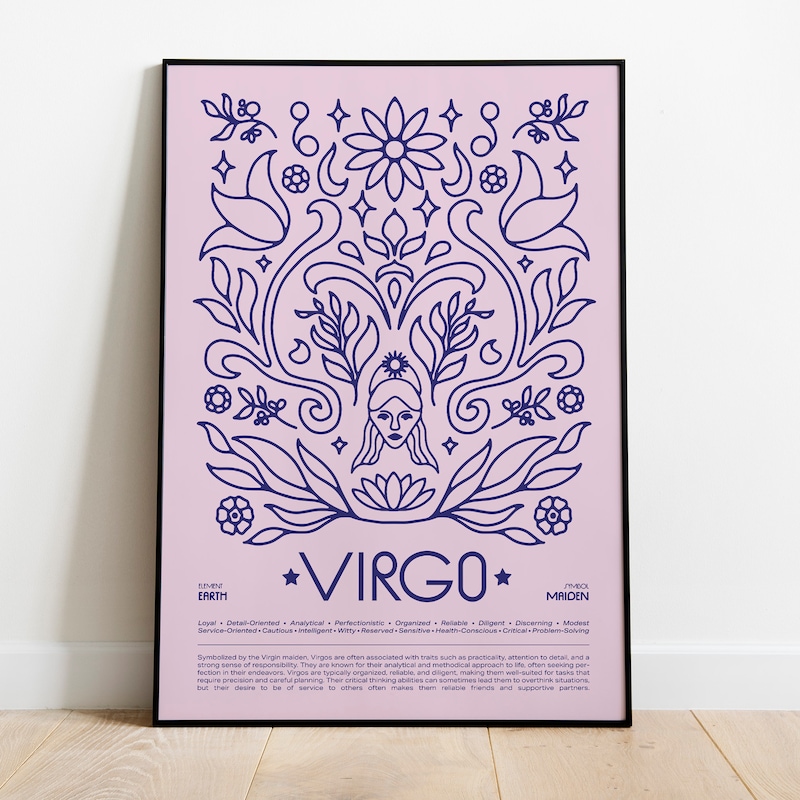 Virgo Poster - Etsy
