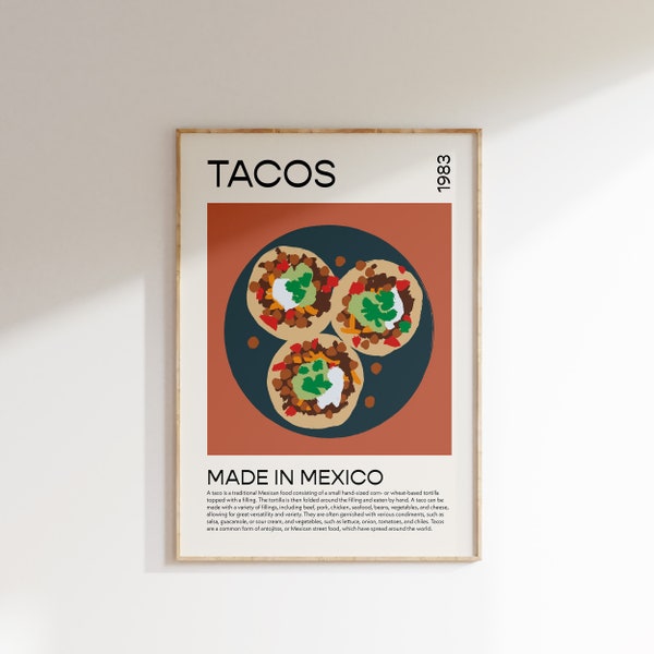 Taco Poster - Etsy