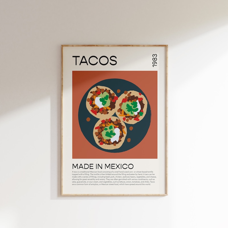 Taco Poster - Etsy