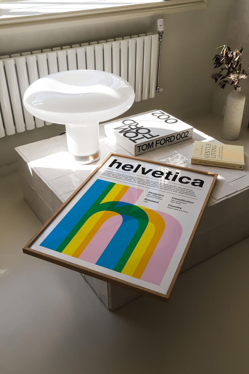 Helvetica Font Poster • Minimalist Typeface Art Print - Etsy
