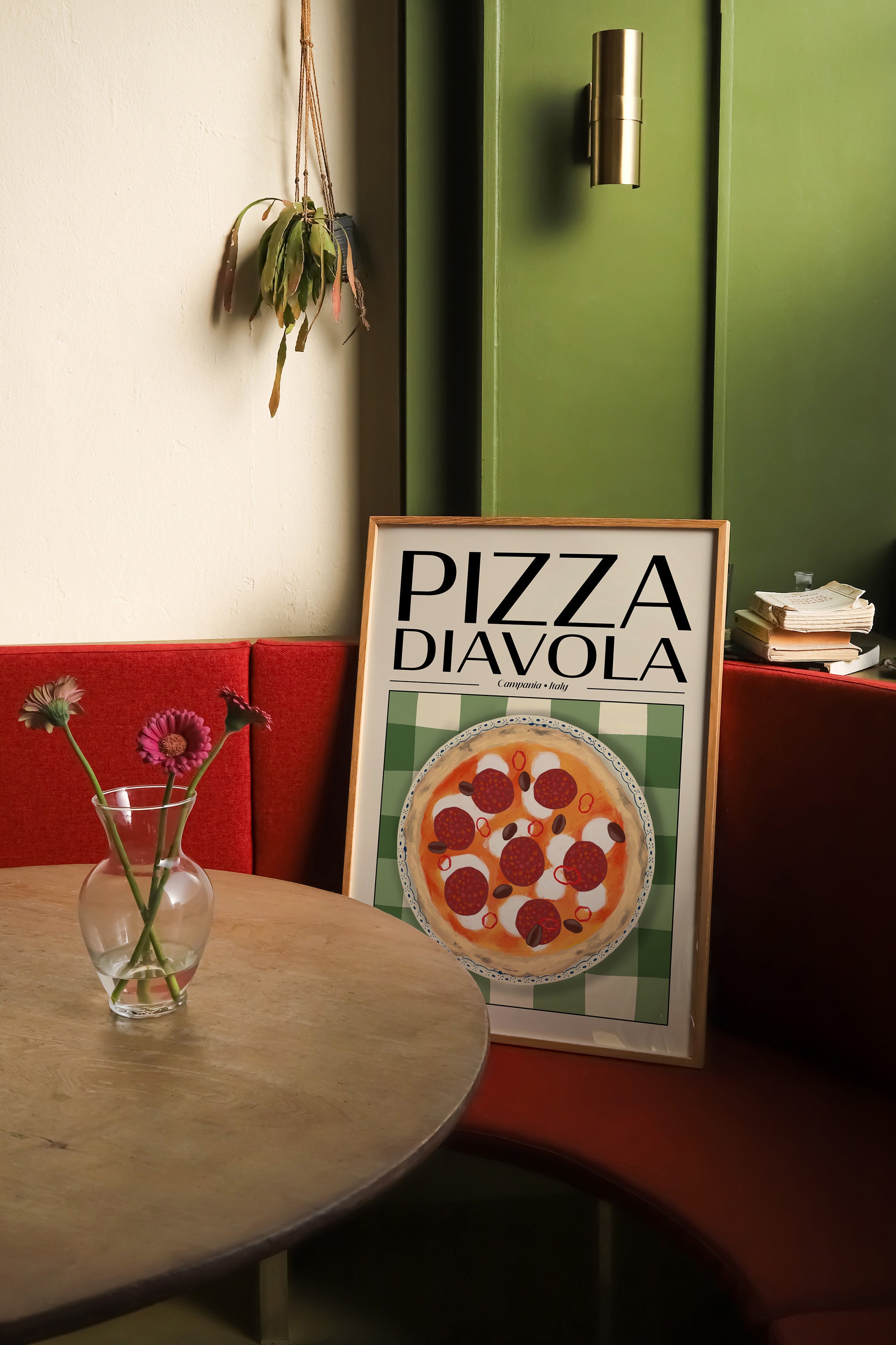 Pizza Poster Food Art, Food Print, Modern Kitchen Decor, Restaurant ...