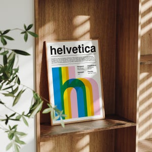 Helvetica Font Poster • Minimalist Typeface Art Print - Etsy