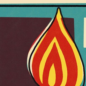 Retro Indian Matchbox Poster Fire Vintage Matchbox Poster, Colorful Art ...