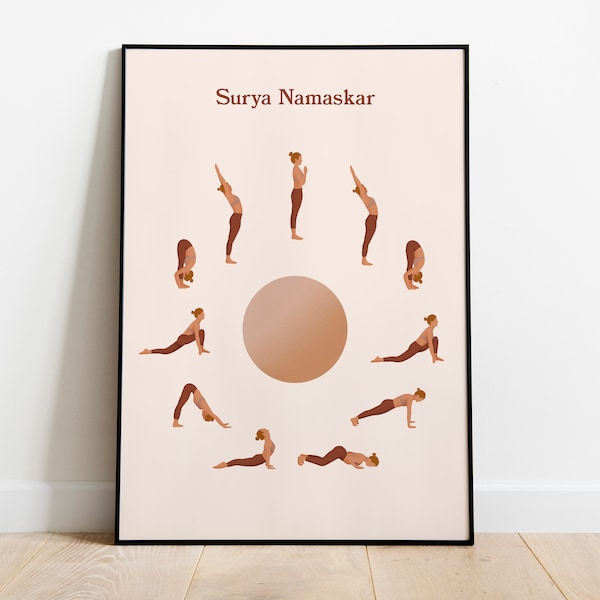 Sun Salutation Poster - Etsy