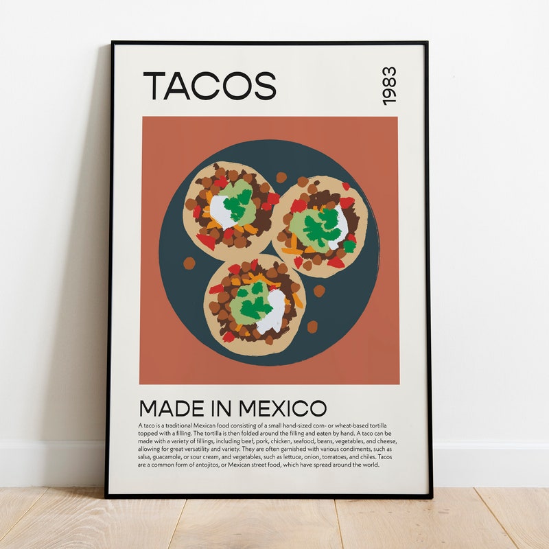 Taco Poster - Etsy