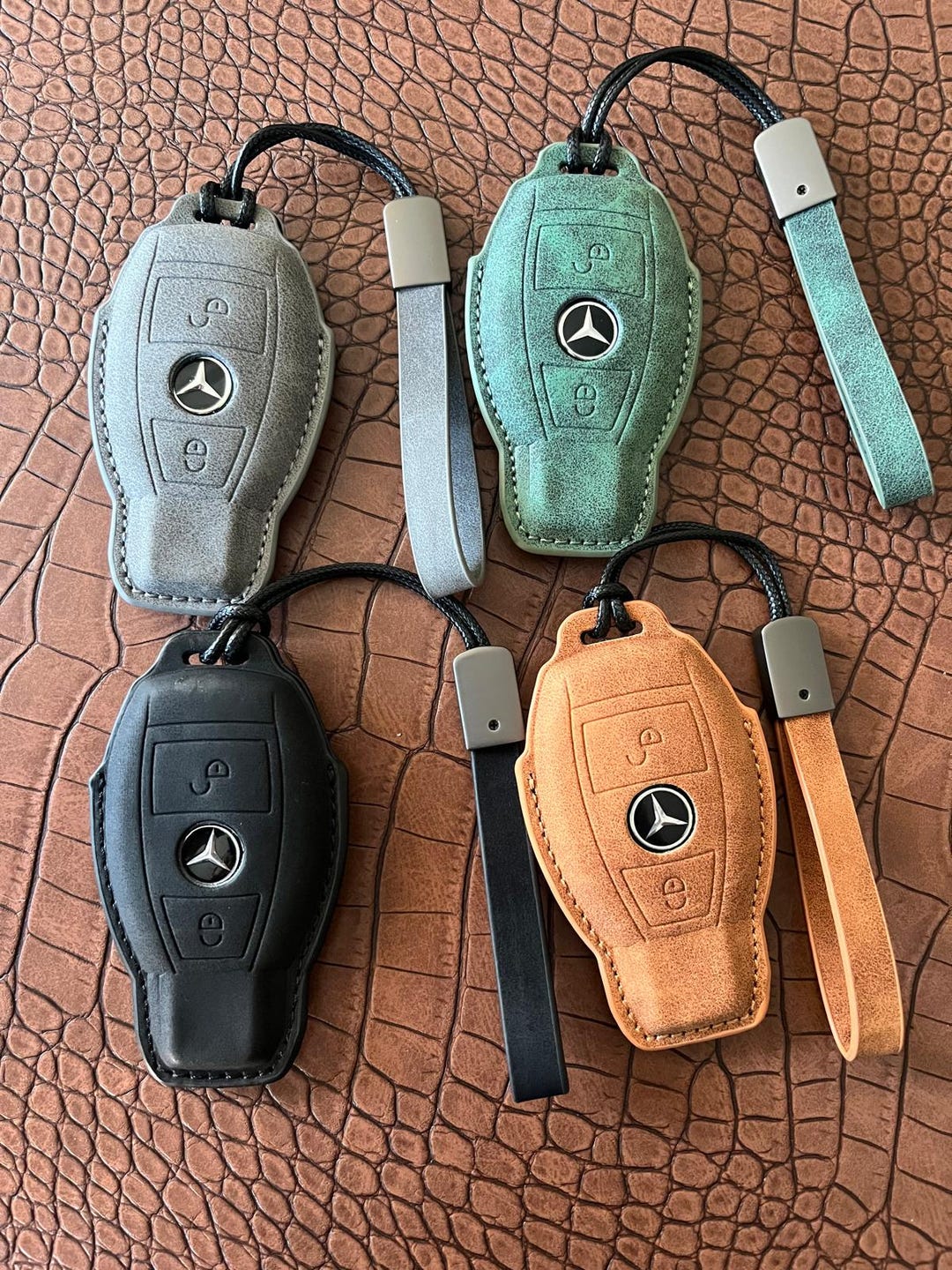 Mercedes Benz Key Fob Cover Keychain Fit for A B C E R S G M V Class ...