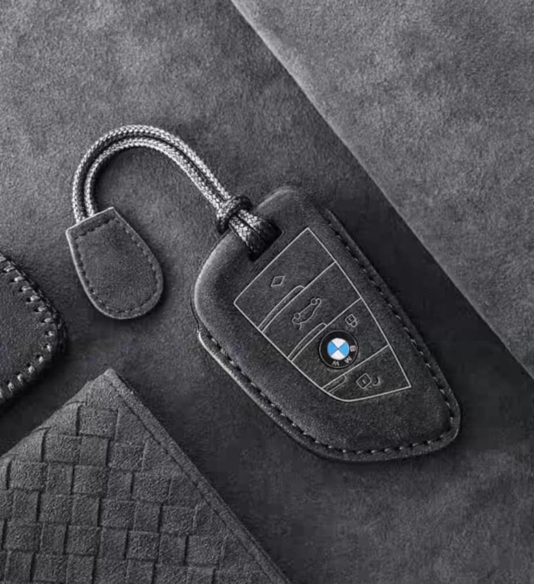 Bmw Key Fob Cover, BMW G20 G21 / in Alcantara Leather, BMW Key Pouch ...