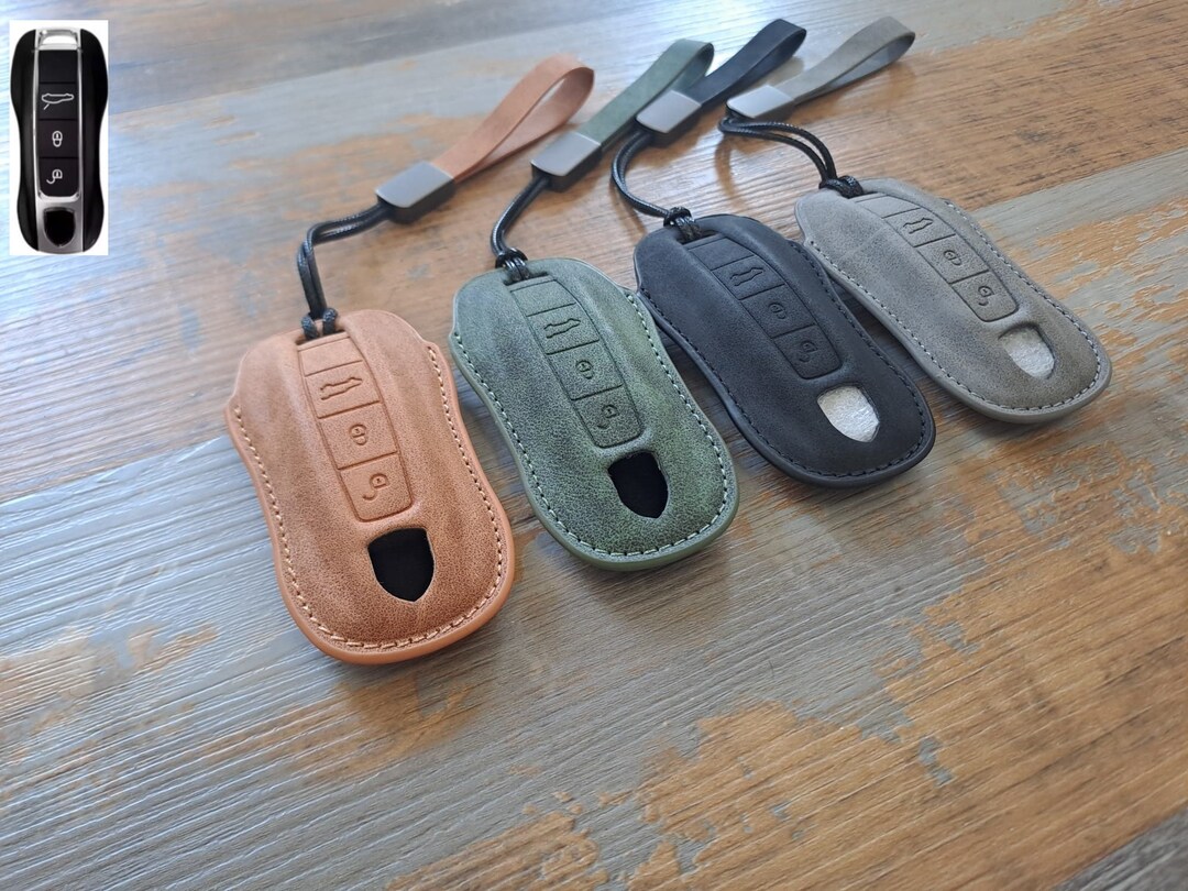 Key Case Porsche Alcantara, 911 992 718 987 Carrera GTS Panamera Macan ...