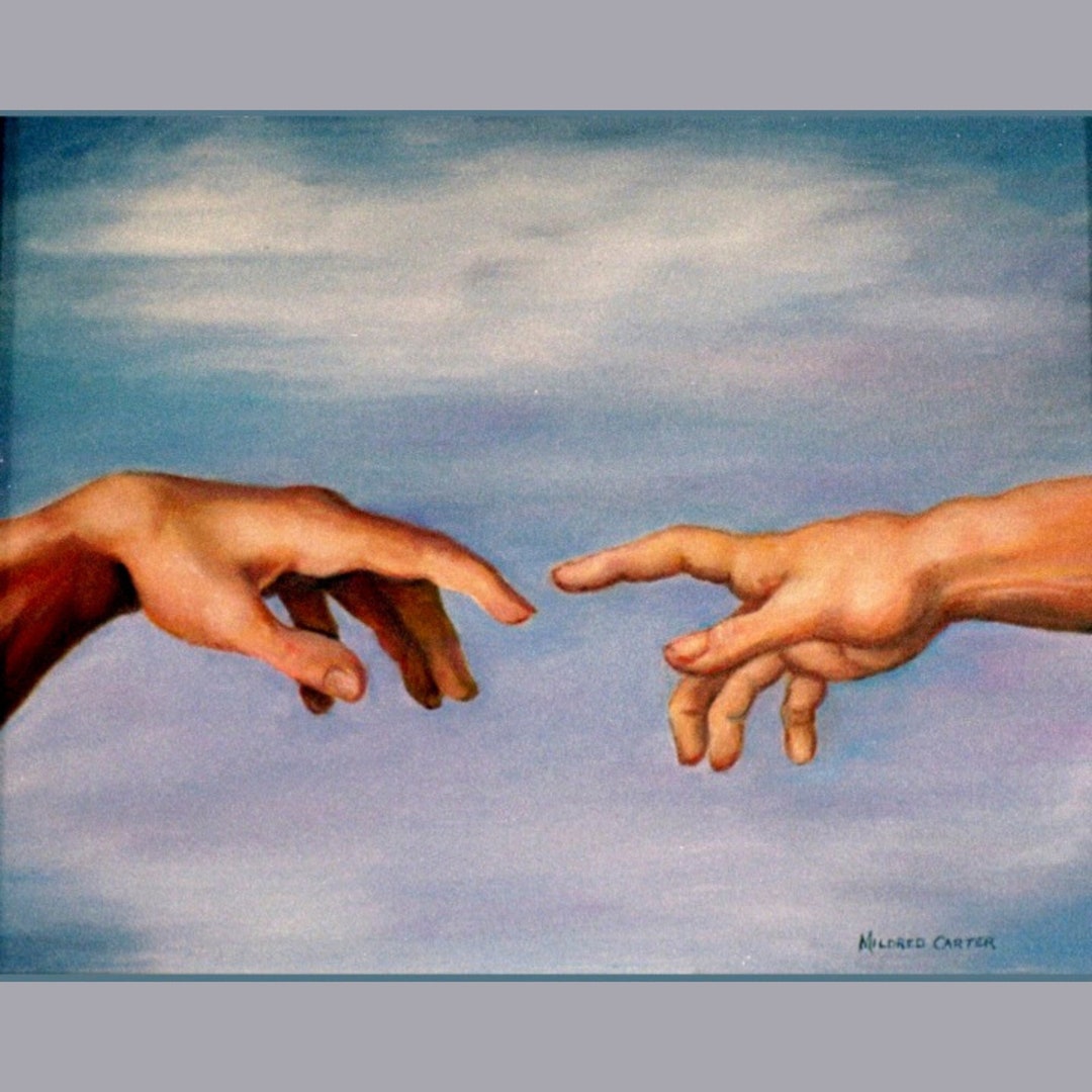 Creation of Adam Hands 8x10 - Etsy