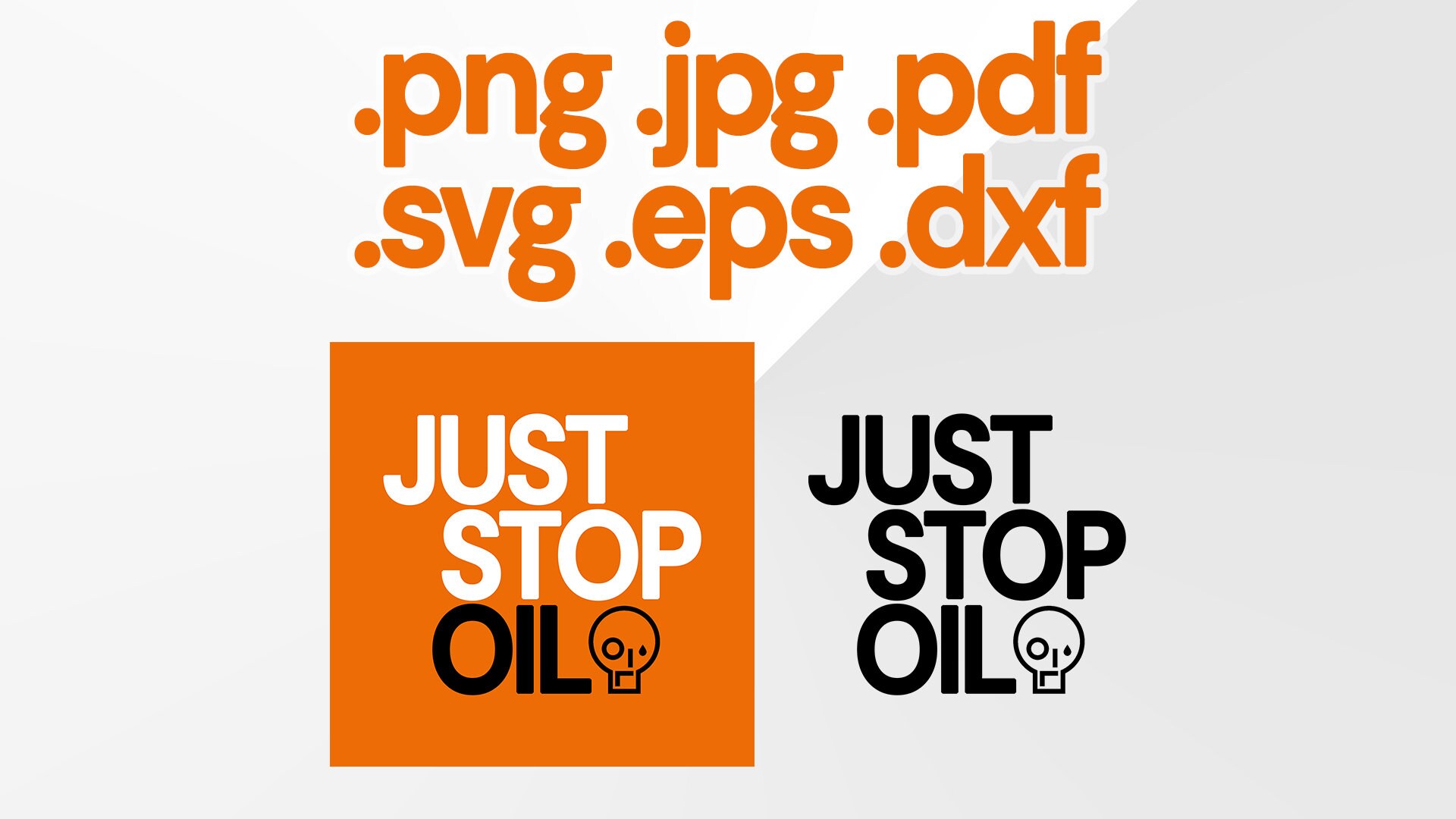 Just Stop Oil Logo Files Bundle .svg .eps .dxf .jpg .png - Etsy