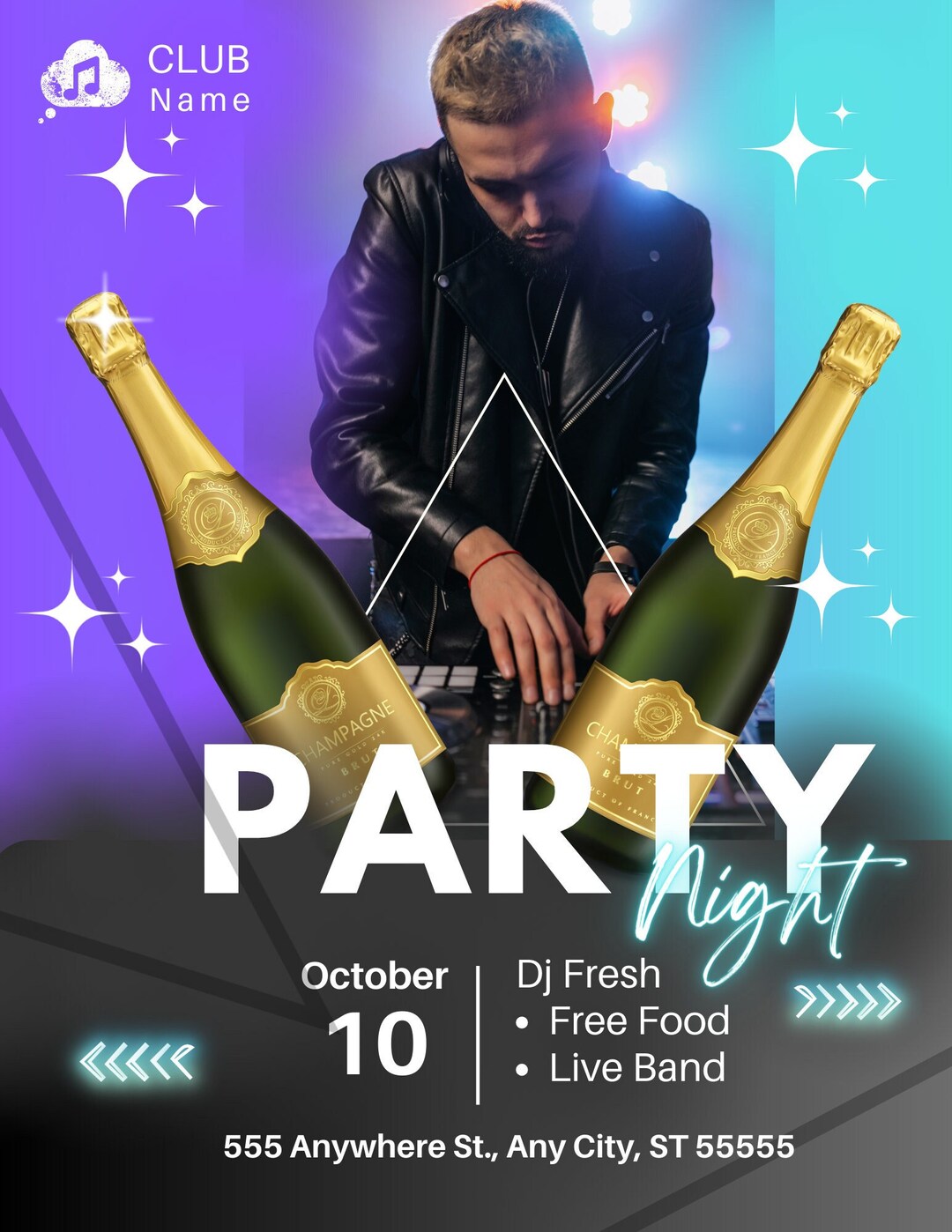 DIY Party Flyer 8.5 Inch X 11 Inch, Special Event Flyer, Small Business ...