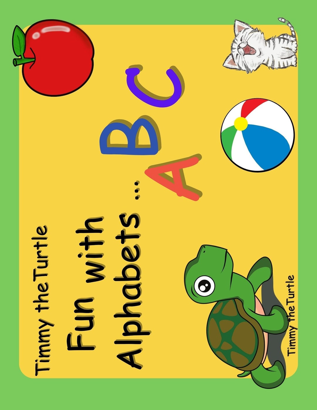 Timmy Turtle Fun With Alphabets Printouts for Teachers and Parents - Etsy